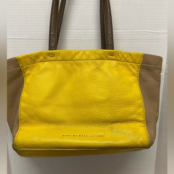 Marc By Marc Jacobs | Bags | Marc Jacobs Canary Yellow Taupe Tan ...